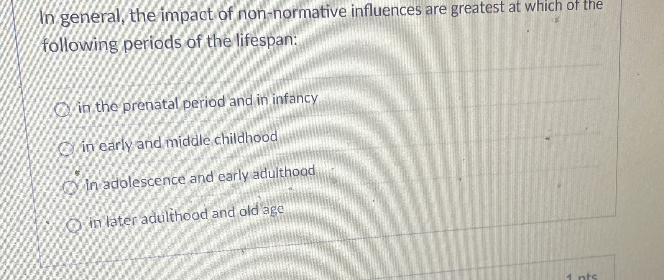 Solved In general, the impact of non-normative influences | Chegg.com