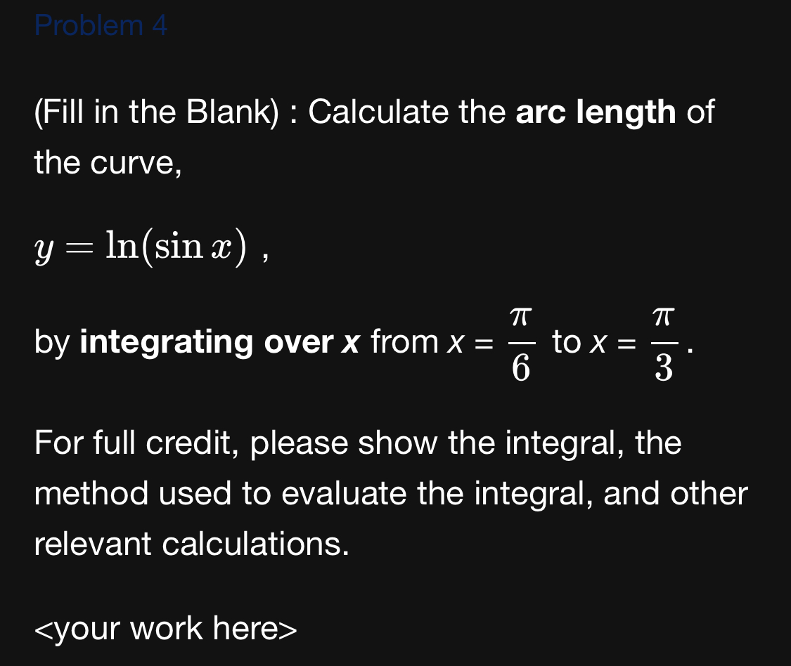 Solved (Fill in the Blank) ﻿: Calculate the arc length of | Chegg.com