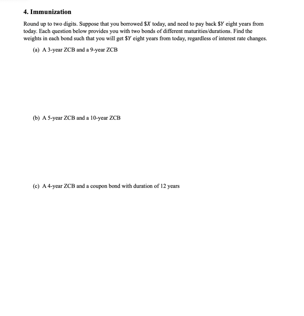 Solved 4. ﻿ImmunizationRound up to two digits. Suppose that | Chegg.com
