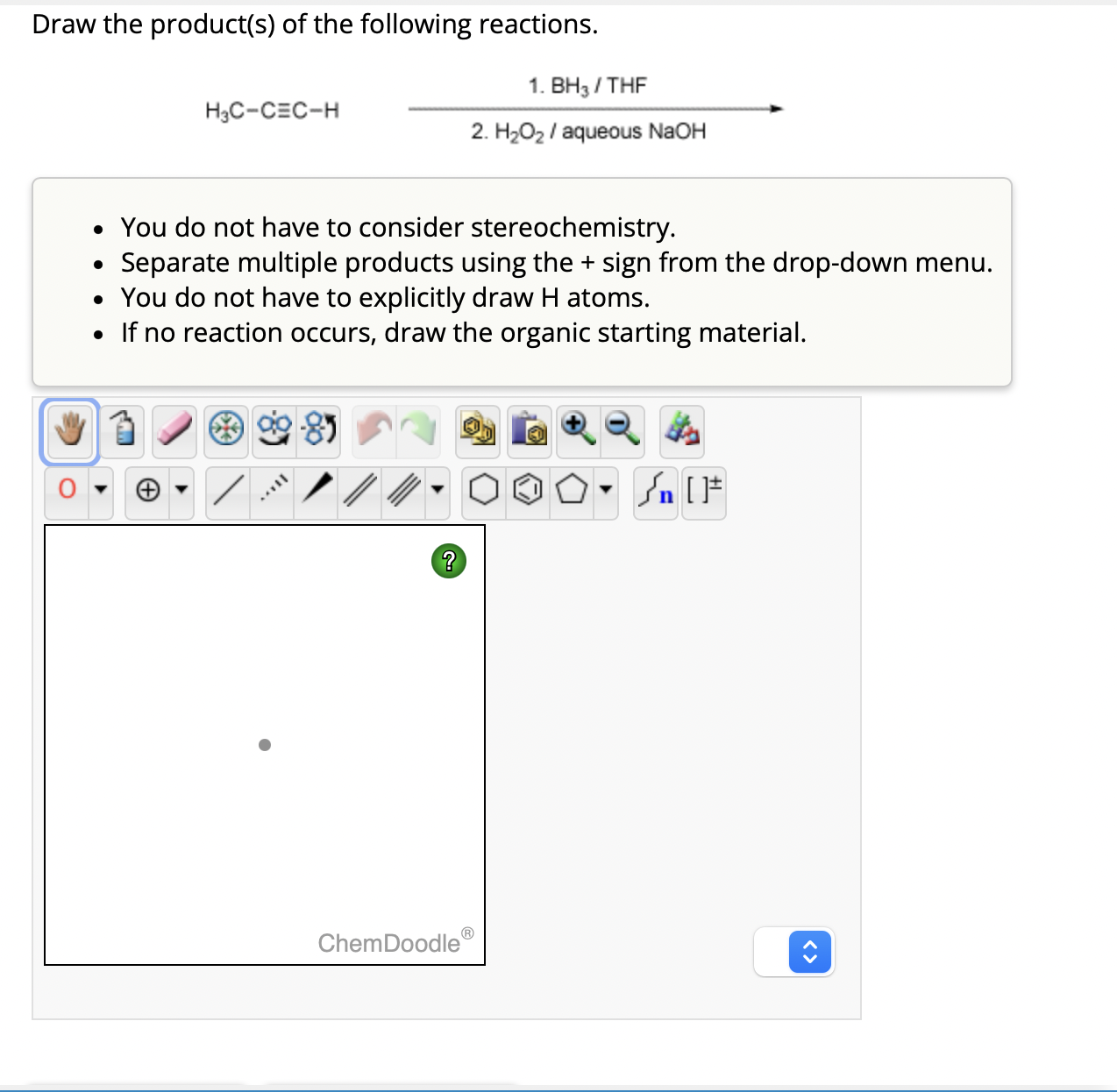 Solved Draw the product(s) ﻿of the following reactions.Draw | Chegg.com