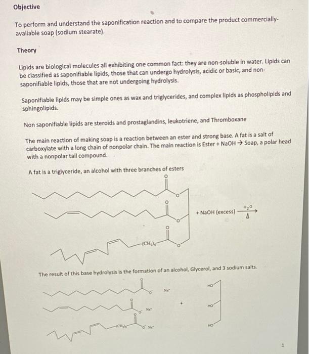 Solved Objective To perform and understand the | Chegg.com