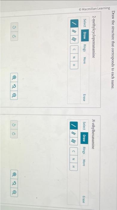 Solved Draw the structure that corresponds to each name. | Chegg.com