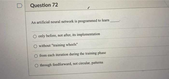 Solved In supervised learning, how does the machine learn? O | Chegg.com