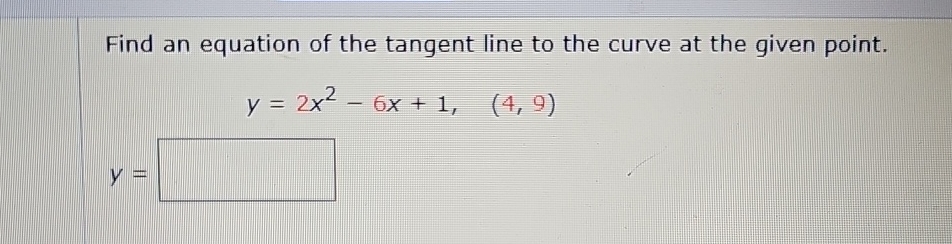 Solved Find an equation of the tangent line to the curve at | Chegg.com
