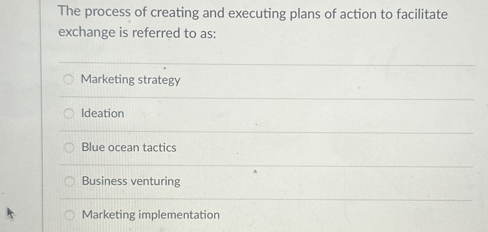 Solved The process of creating and executing plans of action | Chegg.com
