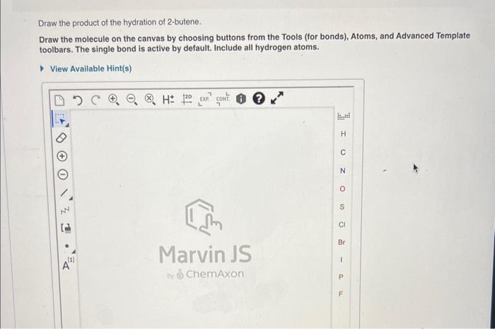 Solved Draw the product of the hydration of 2-butene. Draw | Chegg.com