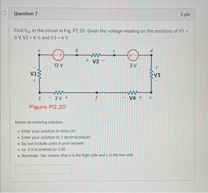 Solved Find Vfb in the circuit in Fig. P2.20. Given the | Chegg.com
