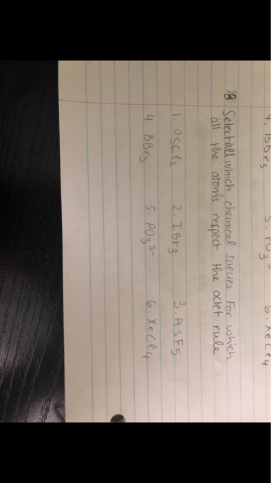 Solved 4. T V3 S. 103 6.delly 18 Select all which chemical | Chegg.com