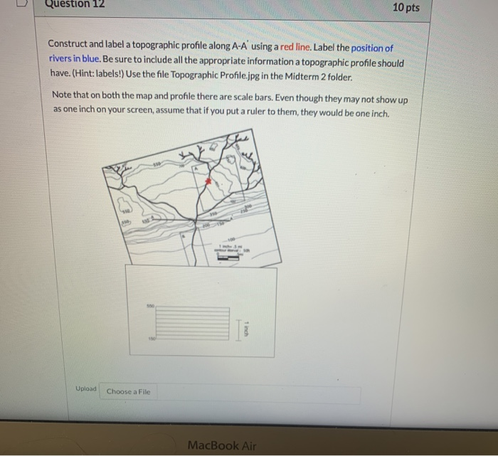Solved what is vertical exaggeration of your topographic | Chegg.com