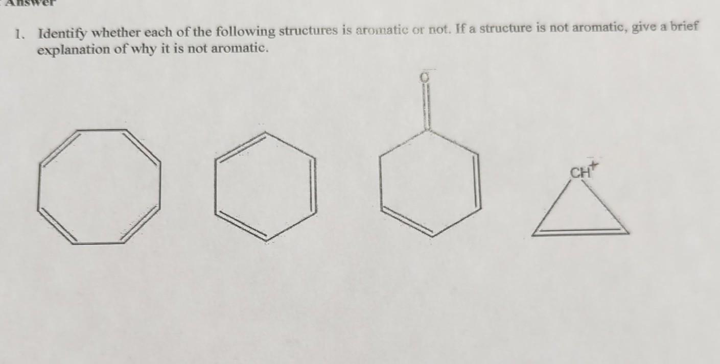 Solved Identify whether each of the following structures is | Chegg.com