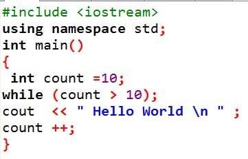 Solved #include using namespace std; int main() { int count | Chegg.com