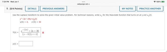 Solved 100% www webassign.net 5. [0/4 Points] DETAILS | Chegg.com