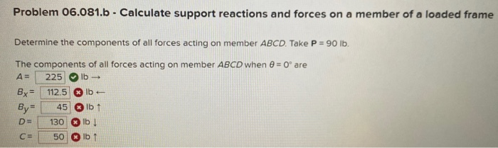 Solved Problem 06.081 - Calculate support reactions and | Chegg.com