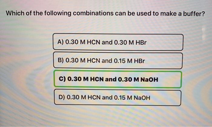 Solved Which of the following combinations can be used to | Chegg.com