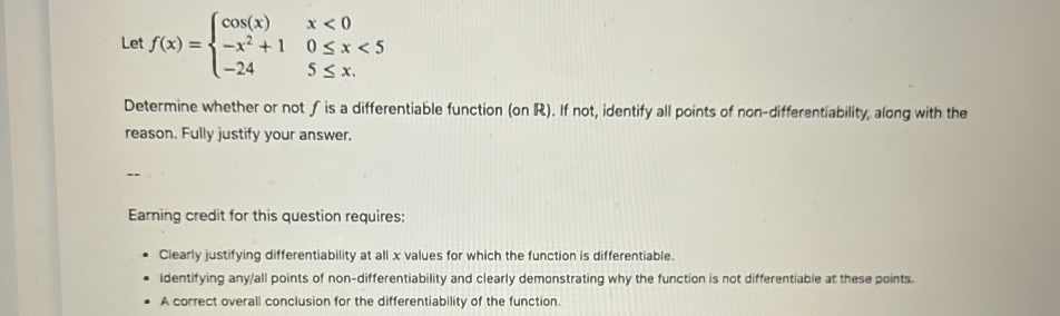 Solved Let f(x)={cos(x),x