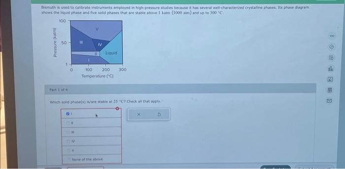 Solved Bismuth is used to calibrate instruments employed in | Chegg.com