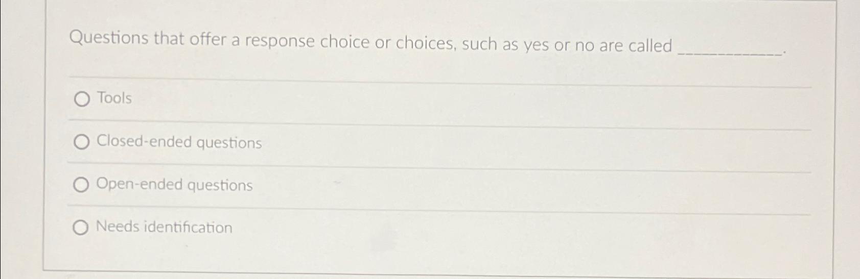 Solved Questions that offer a response choice or choices, | Chegg.com