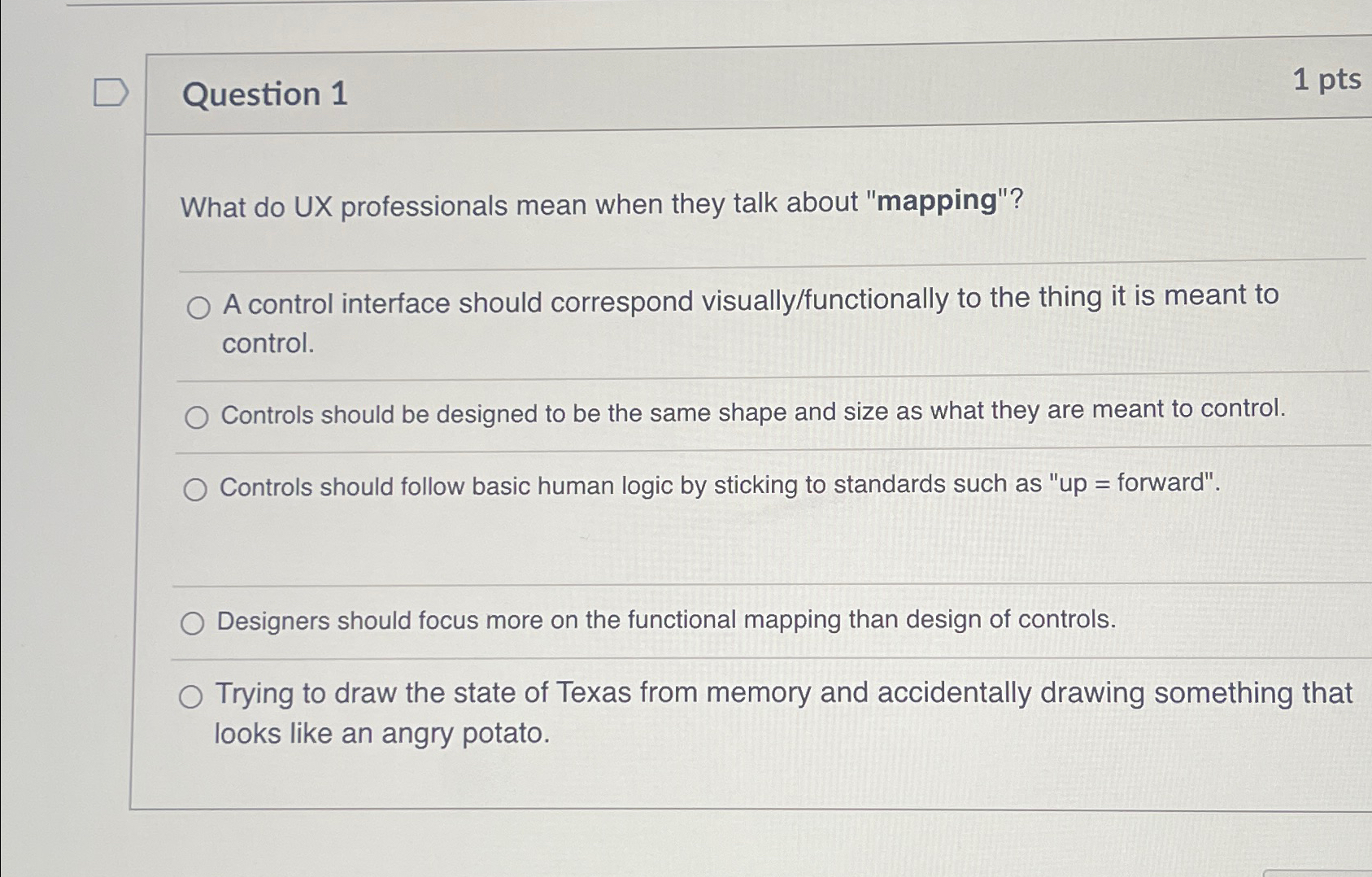 Solved Question 11ptsWhat do UX professionals mean when they | Chegg.com