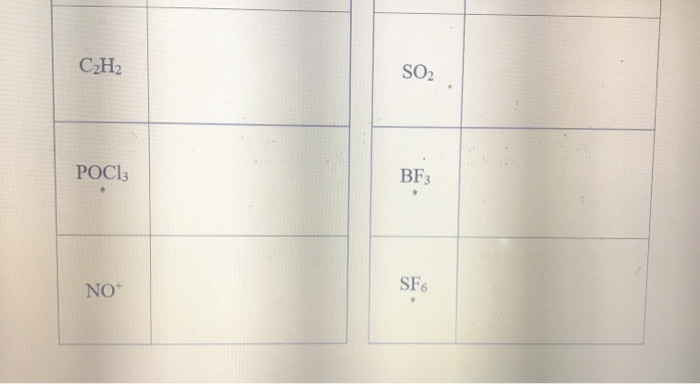 Solved Draw The Lewis Structure For Each Molecule Remember