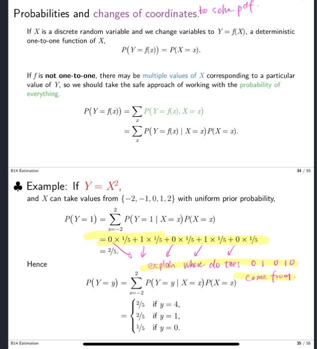 Solved Probabilities and changes of coordinates to solve | Chegg.com