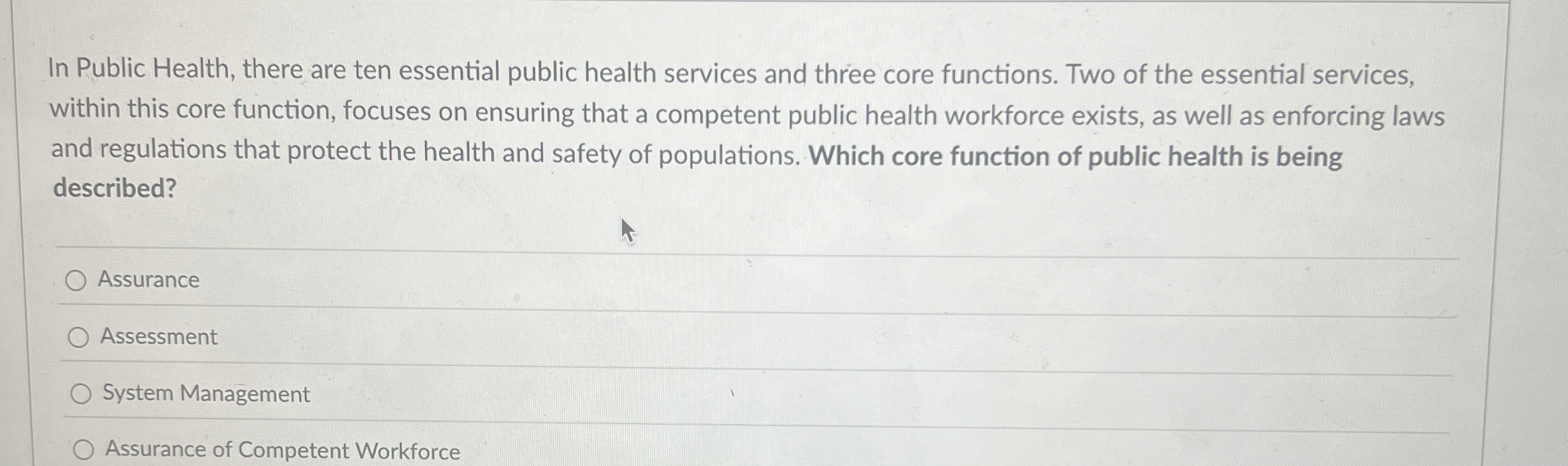 Solved In Public Health, there are ten essential public | Chegg.com