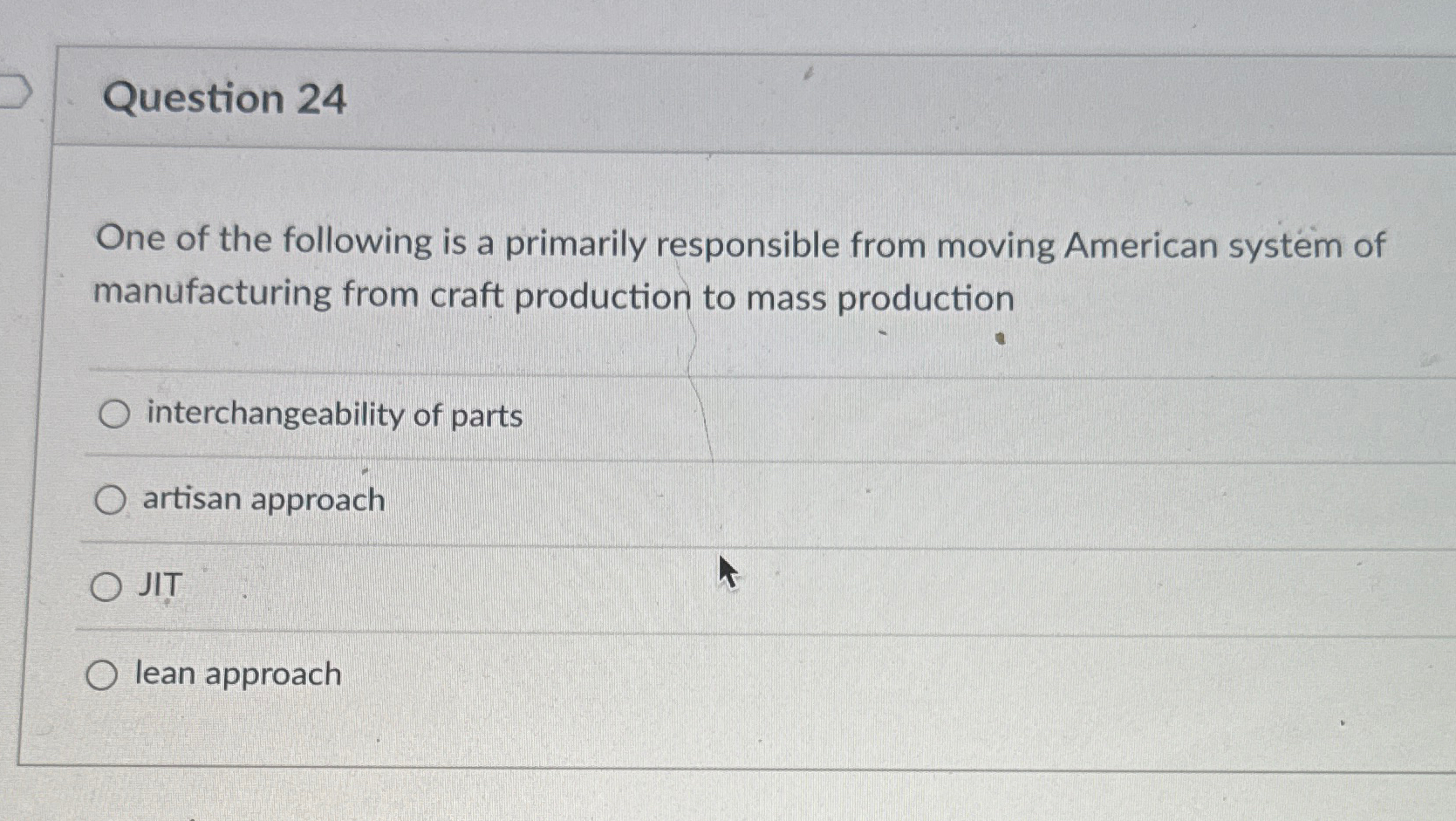 Solved Question 24One of the following is a primarily | Chegg.com