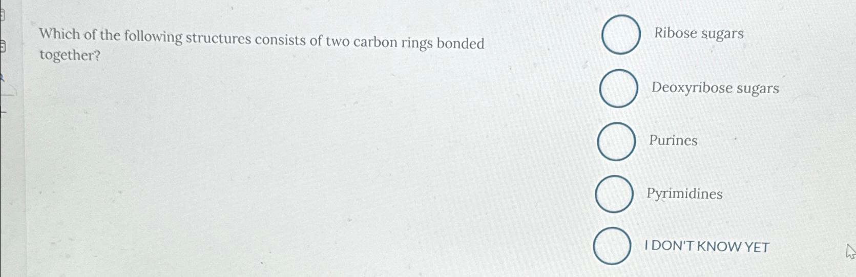 Solved Which of the following structures consists of two | Chegg.com