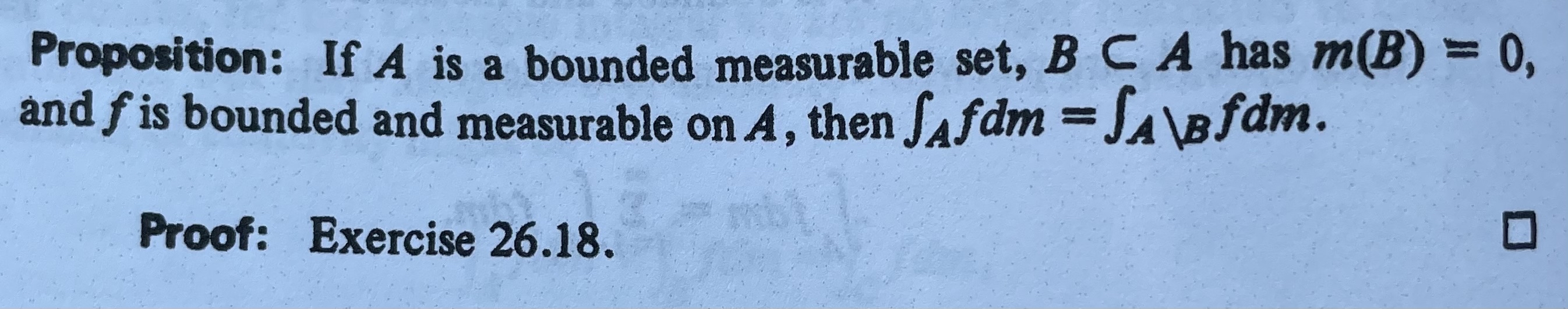 Solved Proposition: If A ﻿is a bounded measurable set, BsubA | Chegg.com
