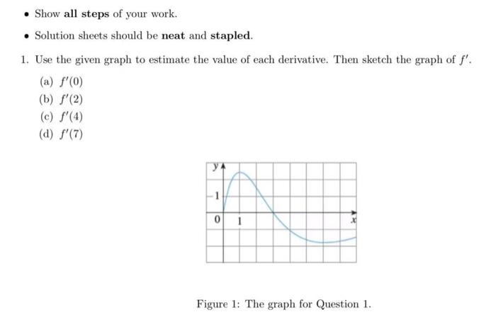 Solved - Show all steps of your work. - Solution sheets | Chegg.com