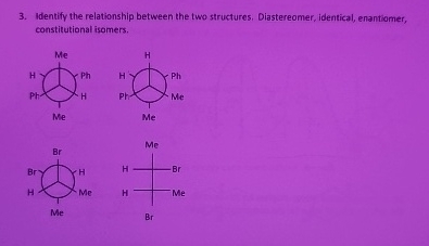 Solved Identify the relationship between the two structures. | Chegg.com