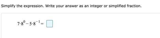 Solved Simplify the expression. Write your answer as an | Chegg.com