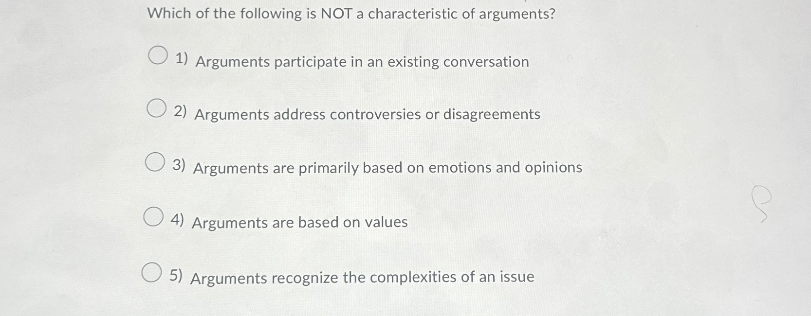 Solved Which of the following is NOT a characteristic of | Chegg.com