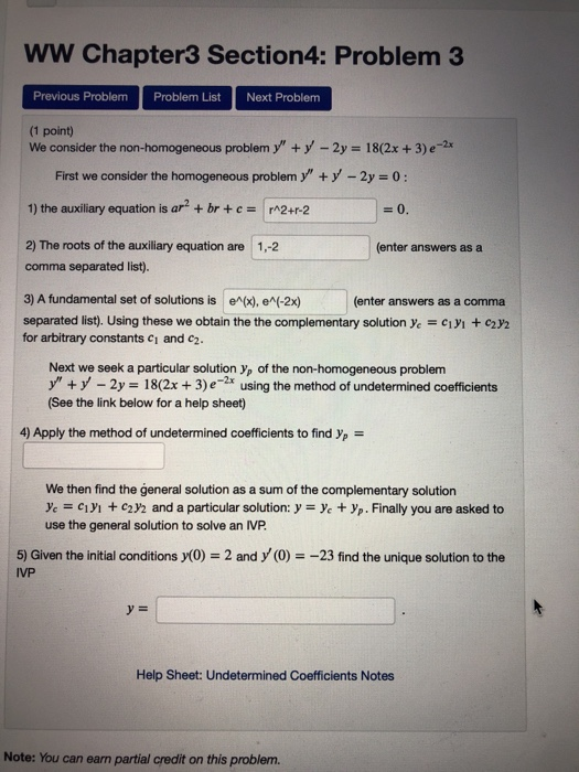 Solved WW Chapter3 Section4: Problem 3 Previous Problem | Chegg.com