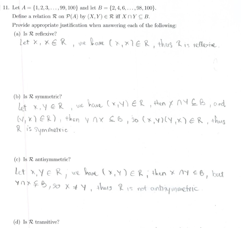 Solved Let A={1,2,3,dots,99,100} ﻿and let | Chegg.com
