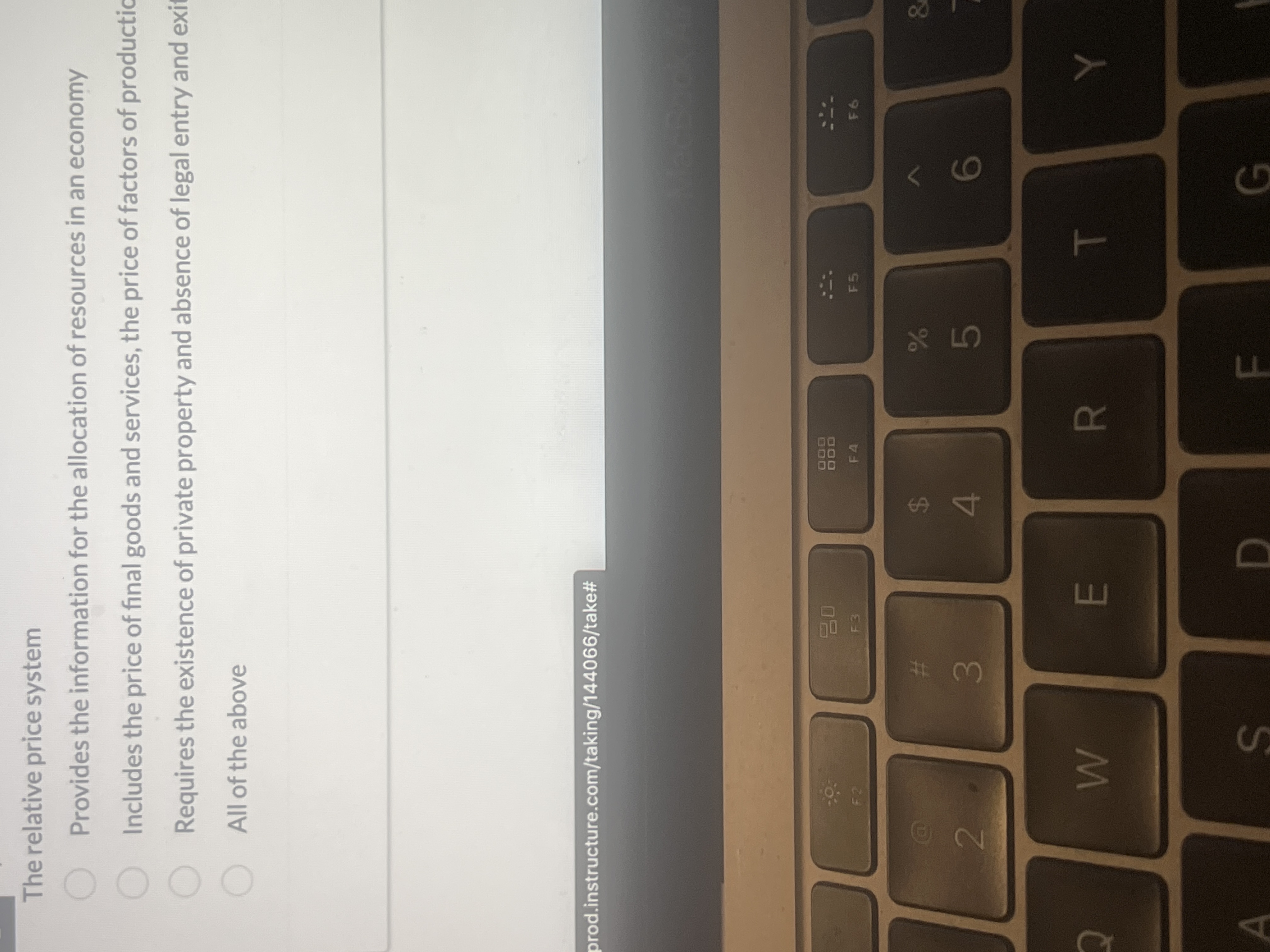 Solved The relative price systemProvides the information for | Chegg.com