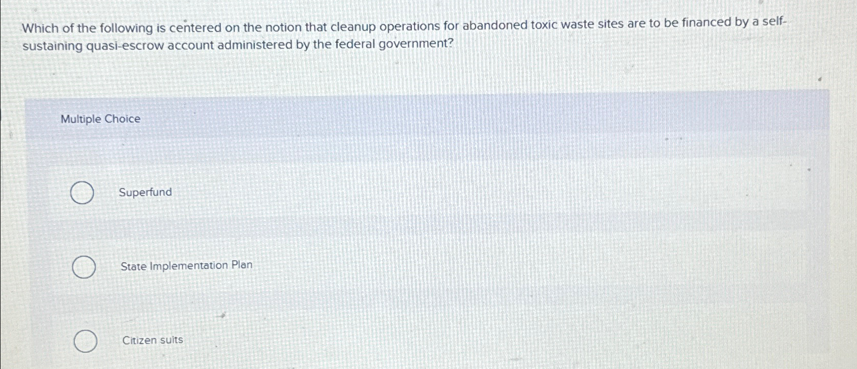 Solved Which of the following is centered on the notion that | Chegg.com