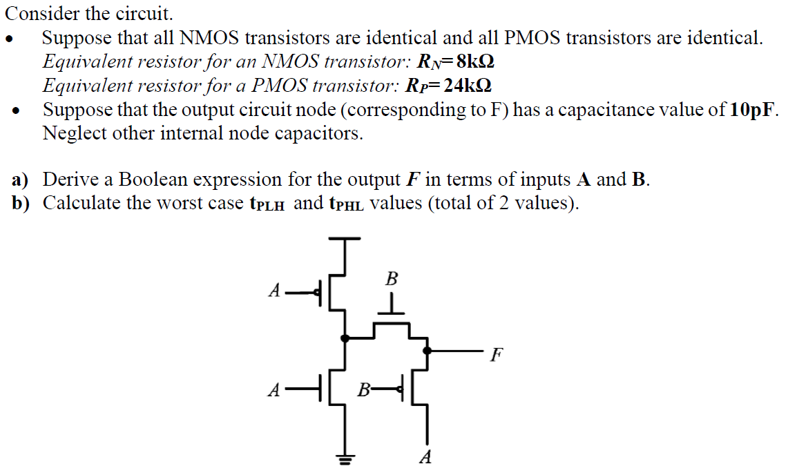 Solved Consider the circuit. Suppose that all NMOS | Chegg.com