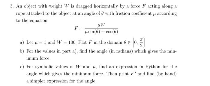 Please solve only using simple python use python | Chegg.com