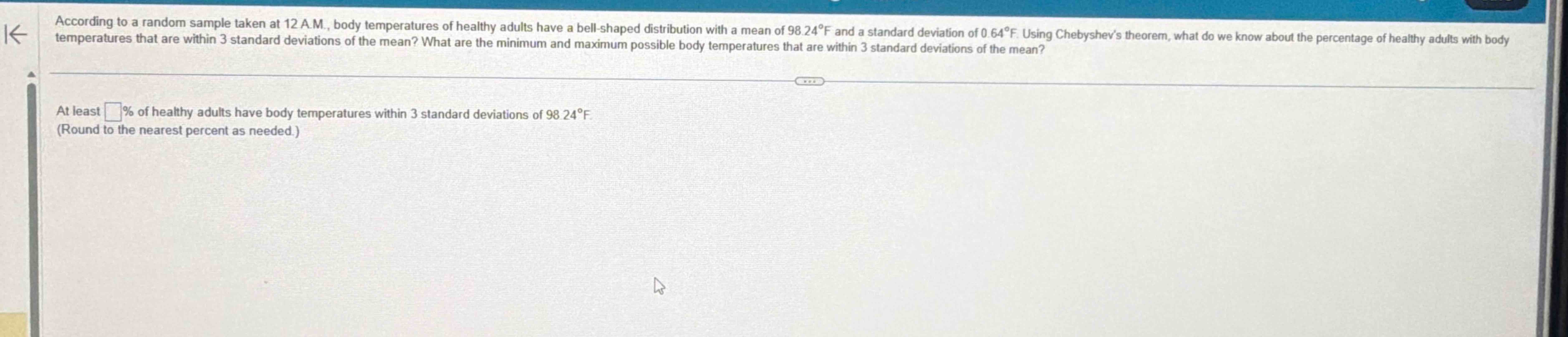 Solved temperatures that are within 3 ﻿standard deviations | Chegg.com