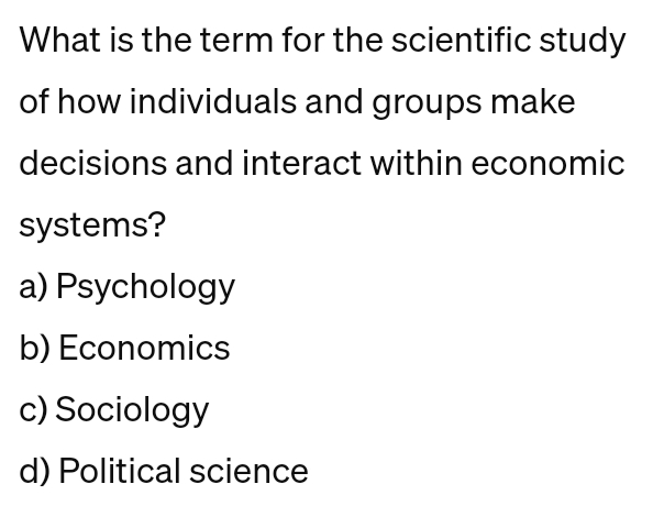 Solved psychology: What is the term for the scientific study | Chegg.com