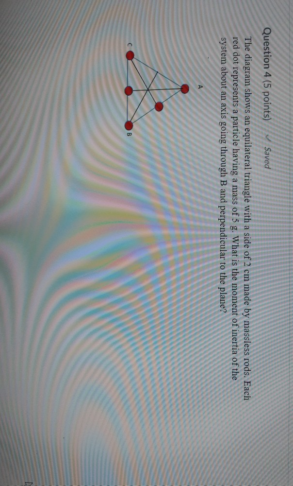 Solved Question 4 5 Points Saved The Diagram Shows An