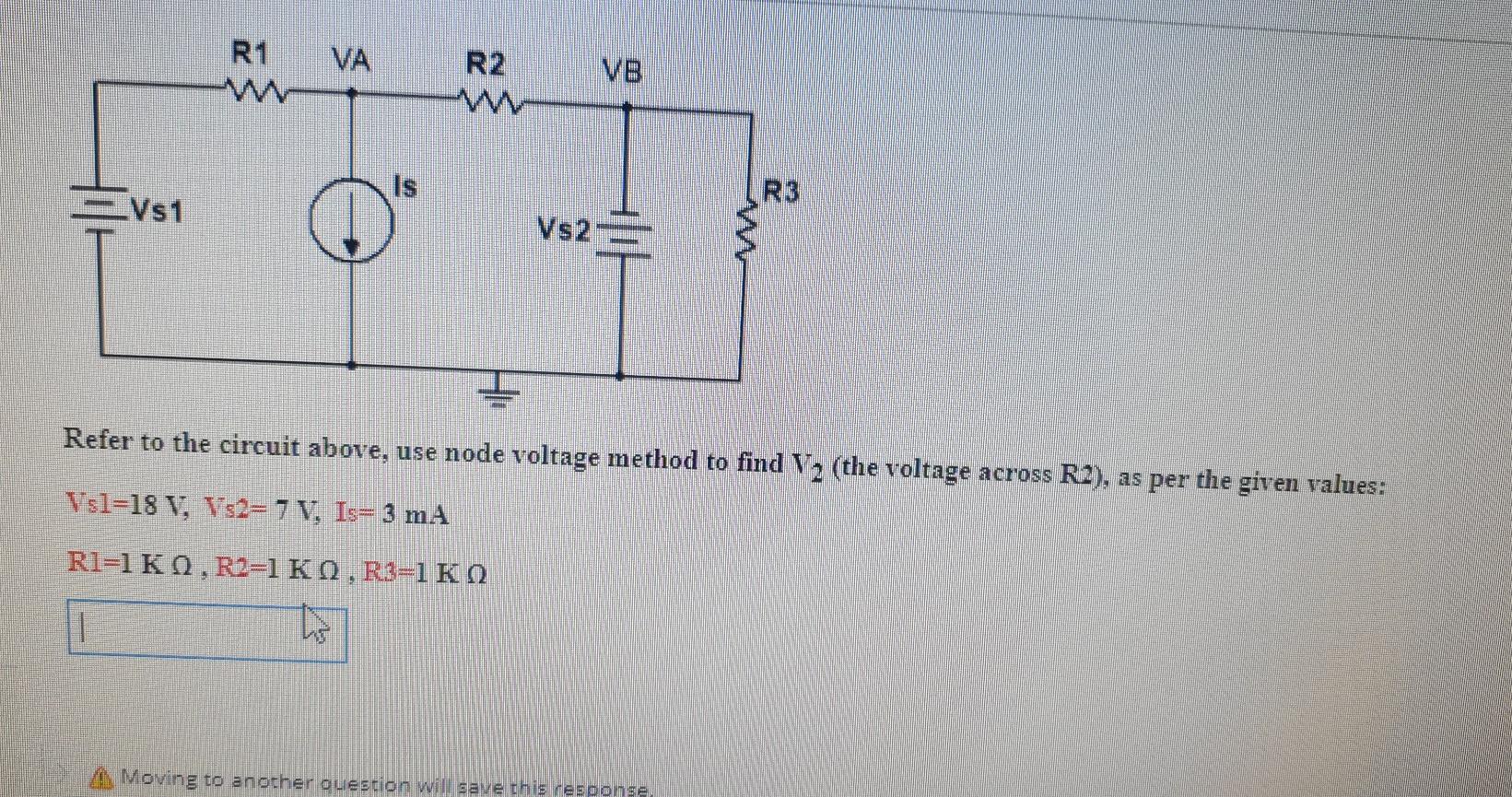 Solved Refer to the circuit above, use node voltage method | Chegg.com