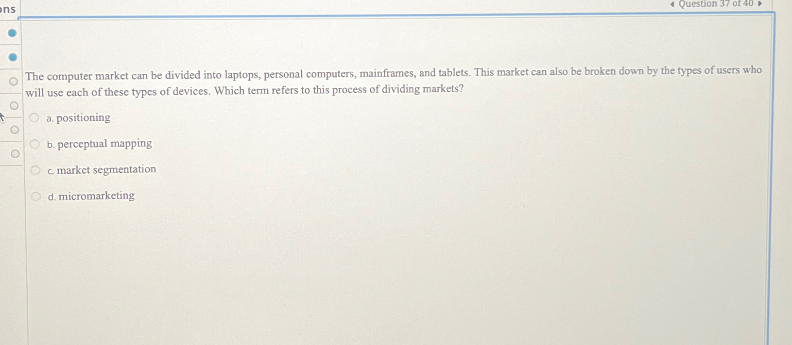 Solved The computer market can be divided into laptops, | Chegg.com
