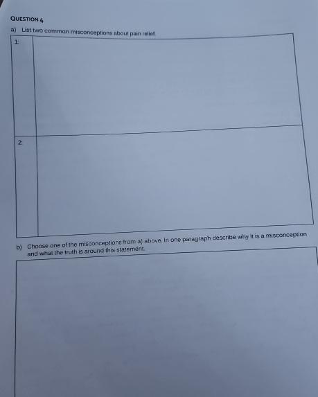 Solved Question 4a) ﻿List two common misconceptions about | Chegg.com