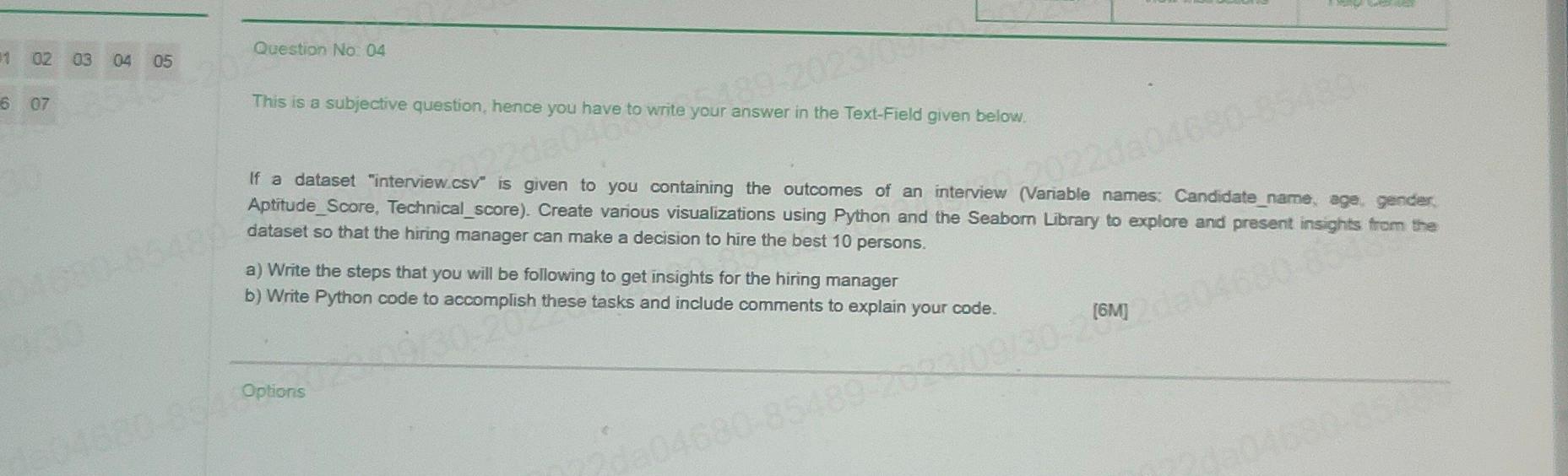 Solved This is a subjective question, hence you have to | Chegg.com