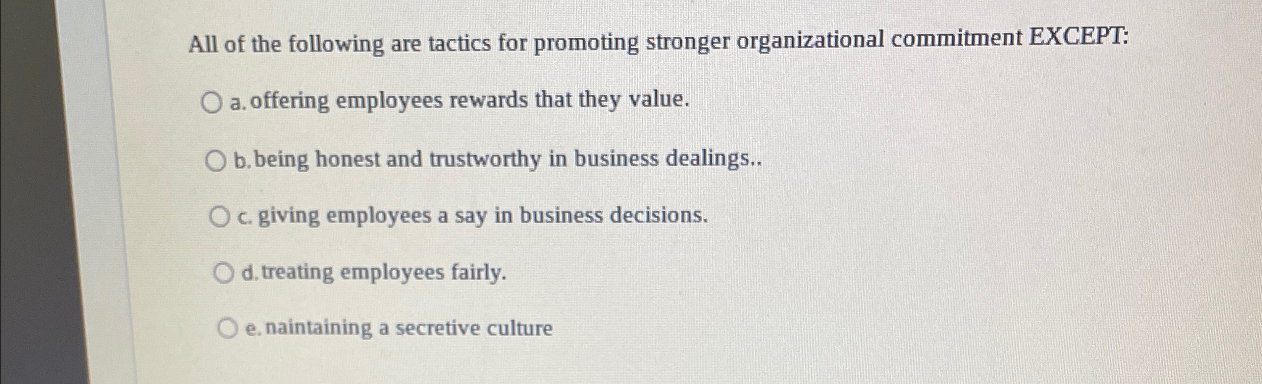 Solved All of the following are tactics for promoting | Chegg.com