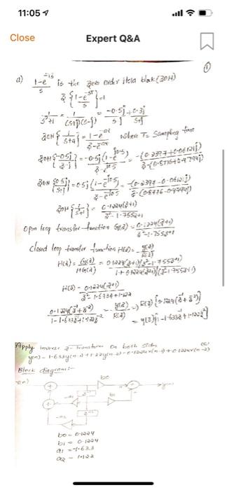 Q4 (20 marks). A sampled-data system closed loop | Chegg.com
