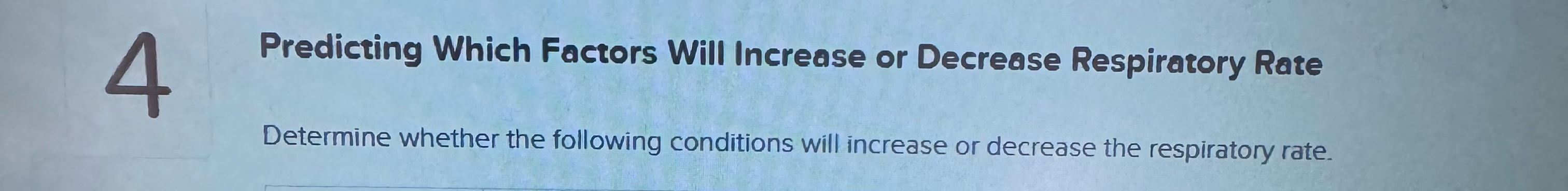 Solved Predicting Which Factors Will Increase or Decrease | Chegg.com