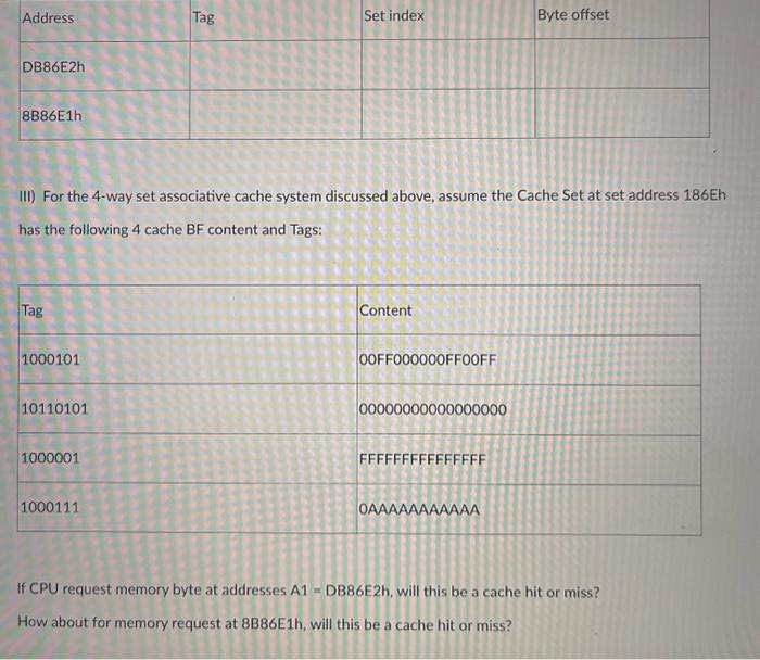 Solved A) A memory system has 16MB. The memory is organized | Chegg.com