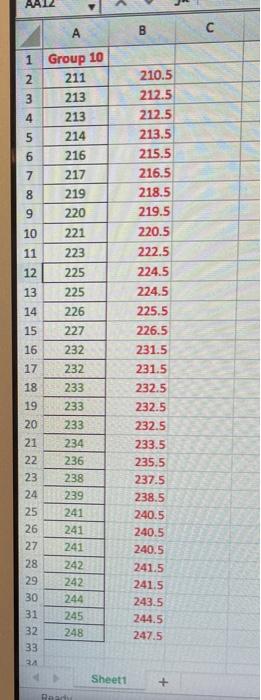 Solved This is what we want q1- Draw using excel a pox plot | Chegg.com